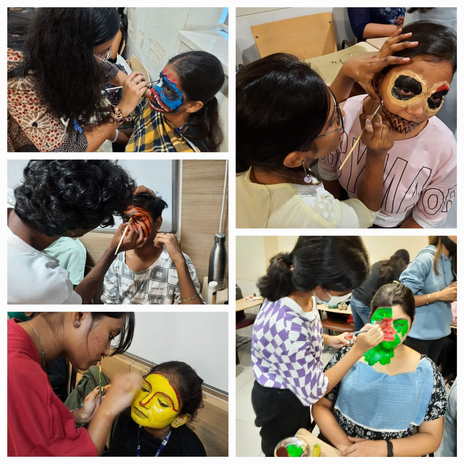 The Fine Arts Club organised a Face Painting Competition - DGMC